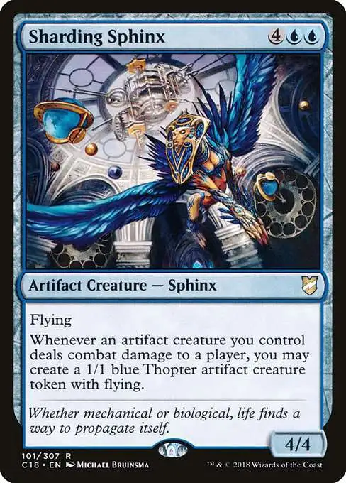 Magic The Gathering Commander 2018 Single Card Rare Sharding Sphinx 101 ...