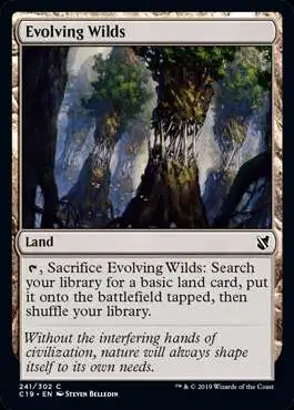 Magic The Gathering Commander 2019 Single Card Common Evolving Wilds ...