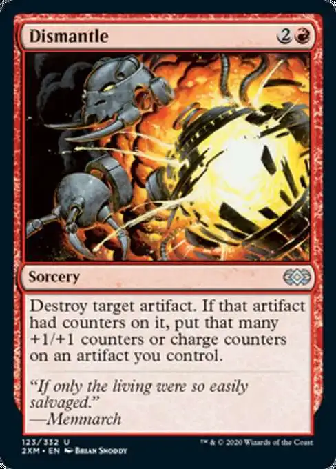 Magic The Gathering Double Masters Single Card Uncommon Dismantle 123 ...