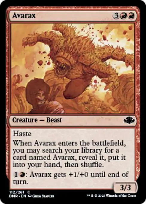 Magic The Gathering Dominaria Remastered Single Card Common Avarax 112 - ToyWiz