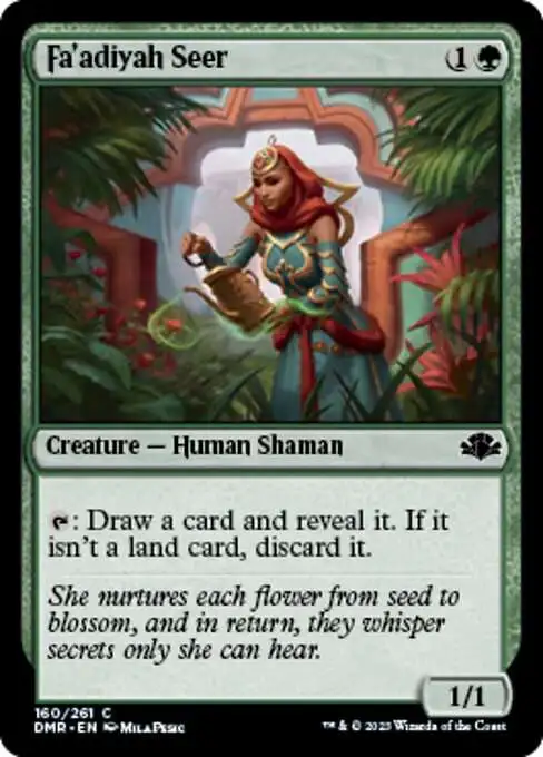 Magic The Gathering Dominaria Remastered Single Card Common Faadiyah Seer 160 - ToyWiz