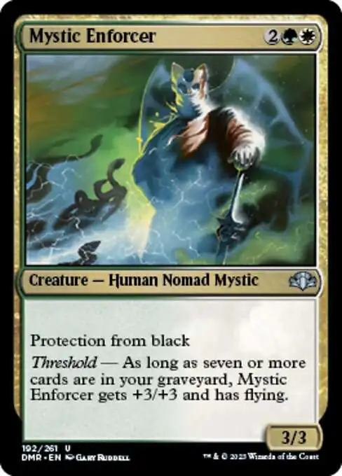 Magic The Gathering Dominaria Remastered Single Card Uncommon Mystic Enforcer 192 FOIL - ToyWiz