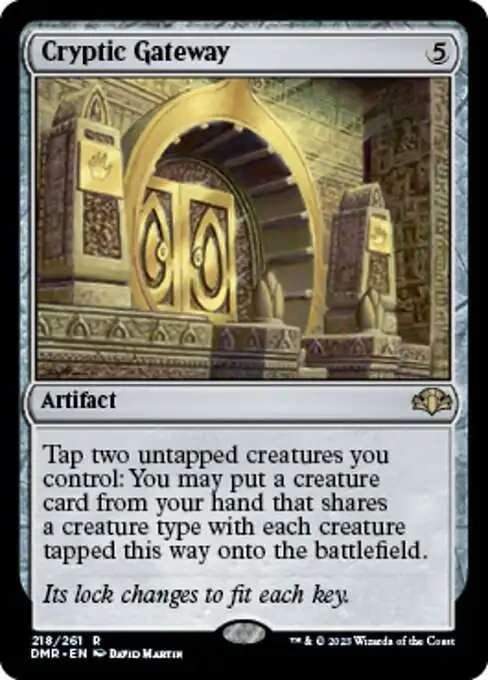 Magic The Gathering Dominaria Remastered Single Card Rare Cryptic Gateway 218 FOIL - ToyWiz