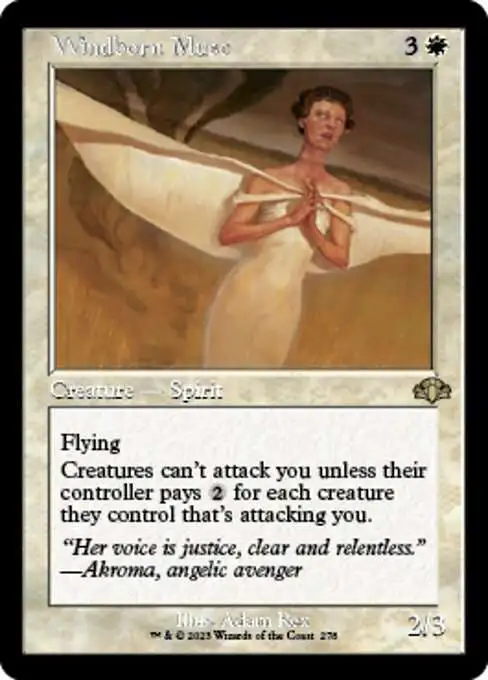 Magic The Gathering Dominaria Remastered Single Card Rare Windborn Muse ...