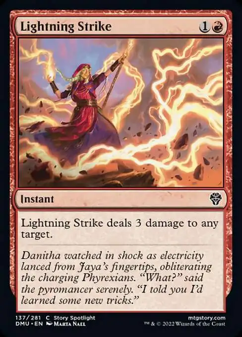 Magic The Gathering Dominaria United Single Card Common Lightning ...