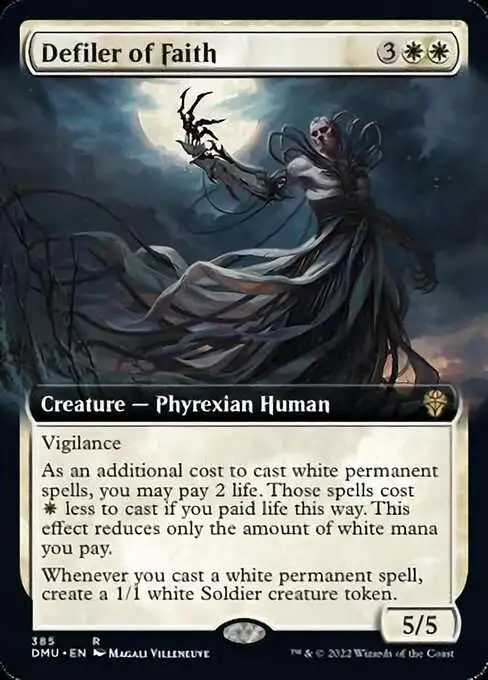 Magic The Gathering Dominaria United Single Card Rare Defiler of Faith ...
