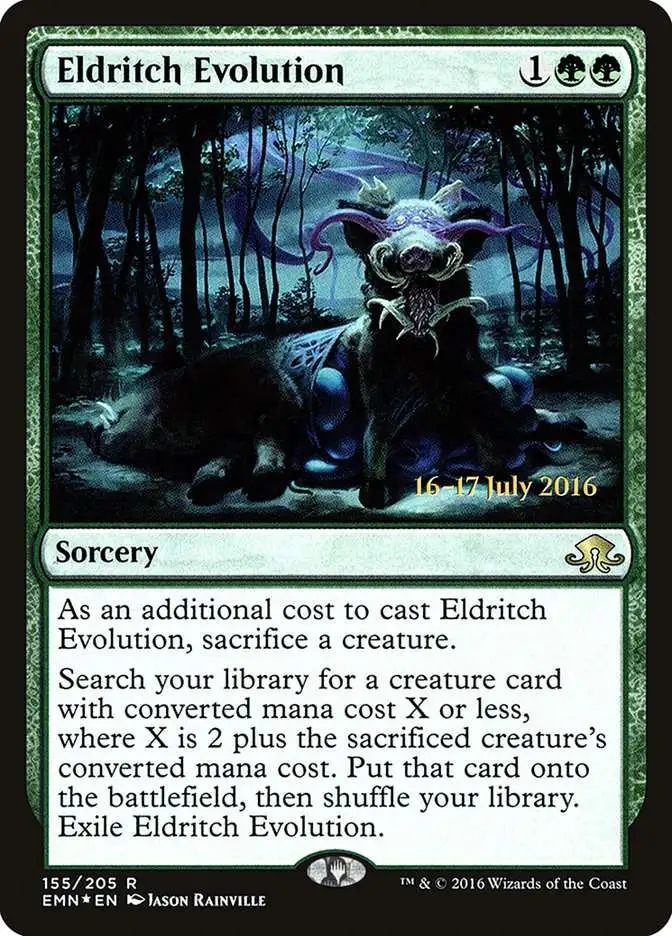 Magic The Gathering Trading Card Game Eldritch Moon Single Card Rare Eldritch Evolution 155 ...