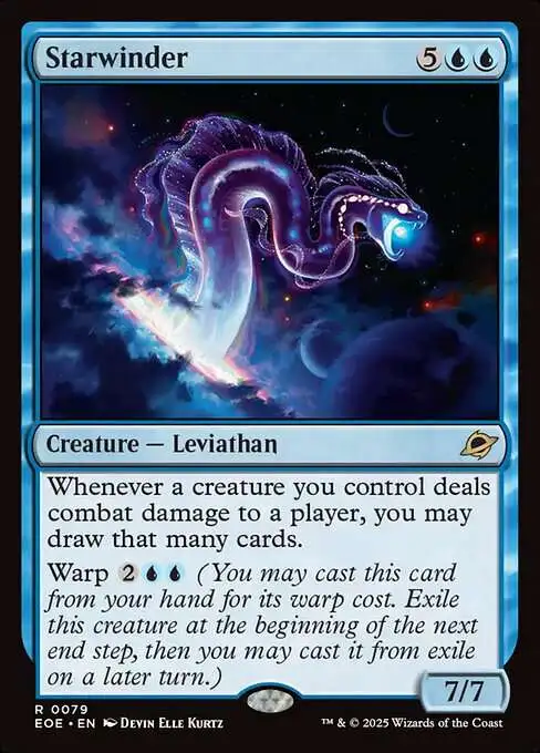 Magic The Gathering Edge of Eternities Single Card Rare Starwinder 79 ...