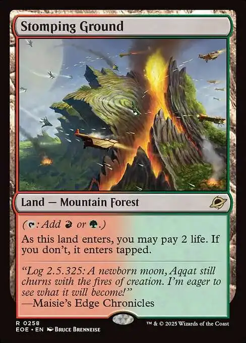 Magic The Gathering Edge of Eternities Single Card Rare Stomping Ground ...