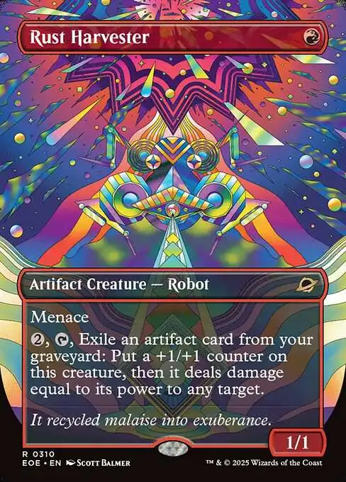 Magic The Gathering Edge of Eternities Single Card Rare Rust Harvester ...