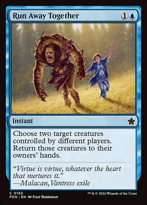 Magic The Gathering Foundations Single Card Common Run Away Together ...