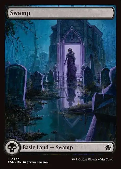 Magic The Gathering Foundations Single Card Common Swamp 286 - ToyWiz
