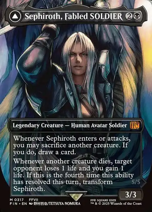 Magic The Gathering Final Fantasy Single Card Mythic Rare Sephiroth ...