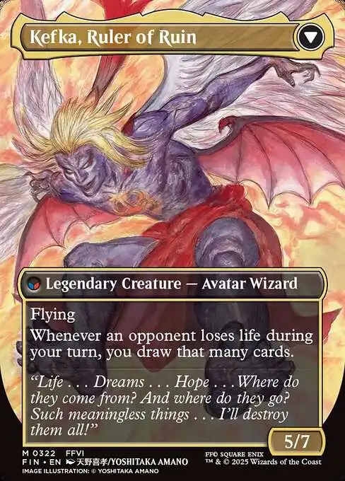 Magic The Gathering Final Fantasy Single Card Mythic Rare Kefka, Court ...