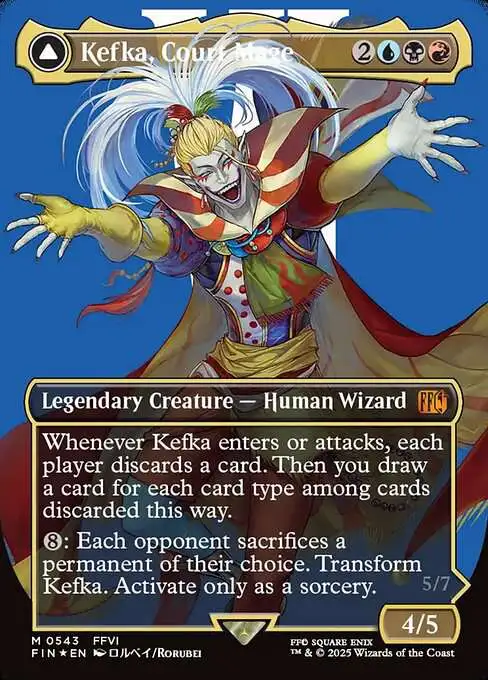 Magic The Gathering Final Fantasy Single Card Mythic Rare Kefka, Court ...