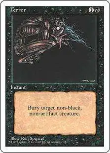 Magic The Gathering 4th Edition Single Card Common Terror - ToyWiz