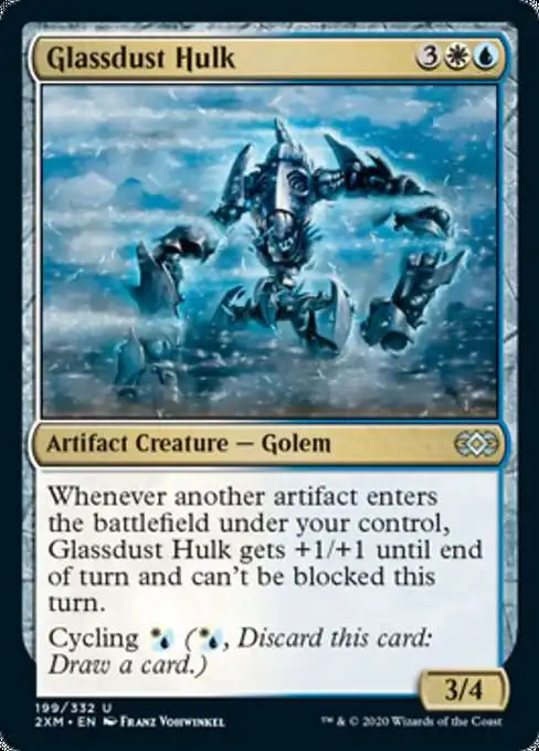 Magic The Gathering Double Masters Single Card Uncommon Glassdust Hulk ...