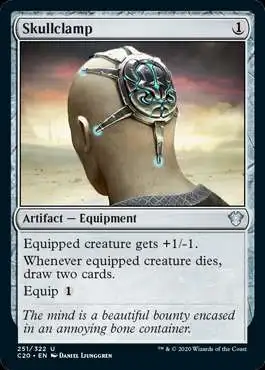 Magic The Gathering Commander 2020 Single Card Uncommon Skullclamp 251 ...