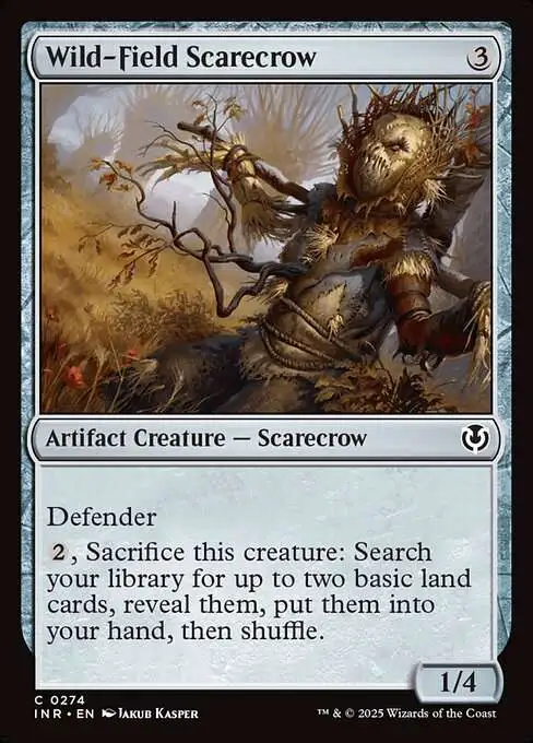 Magic The Gathering Innistrad Remastered Single Card Common Wild-Field Scarecrow 274 FOIL - ToyWiz