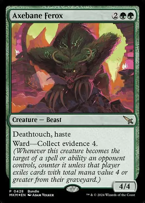 Magic The Gathering Murders at Karlov Manor Single Card Rare Axebane ...