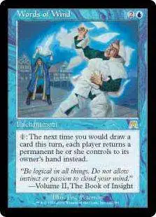 Magic The Gathering Onslaught Single Card Rare Words of Wind 122 - ToyWiz