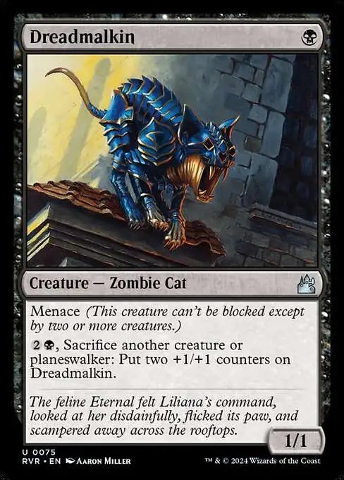 Magic The Gathering Ravnica Remastered Single Card Uncommon Dreadmalkin ...