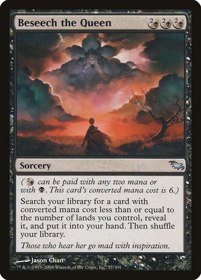 Magic The Gathering Shadowmoor Single Card Uncommon Beseech the Queen ...