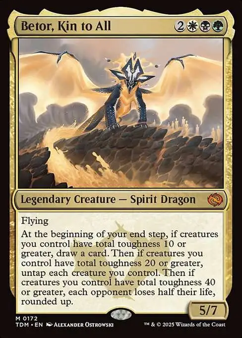 Magic The Gathering Tarkir Dragonstorm Single Card Mythic Rare Betor ...