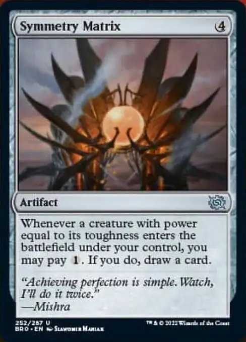 Magic The Gathering The Brothers War Single Card Uncommon Symmetry ...