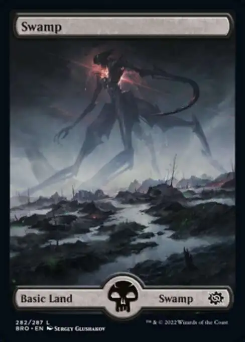 Magic The Gathering The Brothers War Single Card Common Swamp 282 Full ...