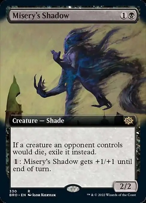 Magic The Gathering The Brothers War Single Card Rare Miserys Shadow ...
