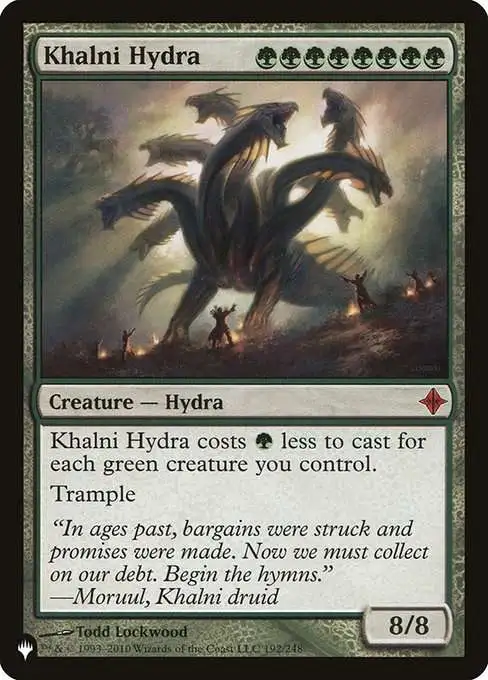 Magic The Gathering The List Single Card Mythic Rare Khalni Hydra ROE ...
