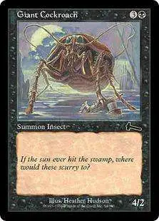 Magic The Gathering Urzas Legacy Single Card Common Giant Cockroach 54 ...