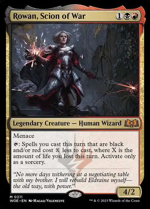 Magic The Gathering Wilds of Eldraine Single Card Mythic Rare Rowan ...