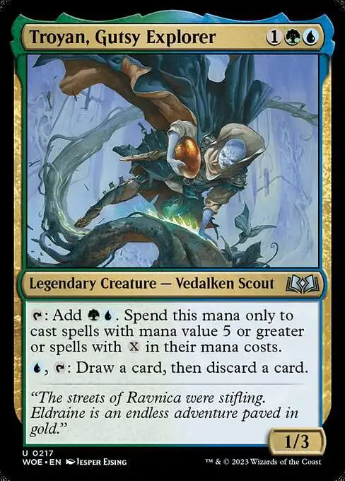 Magic The Gathering Wilds of Eldraine Single Card Uncommon Troyan, Gutsy Explorer 217 - ToyWiz
