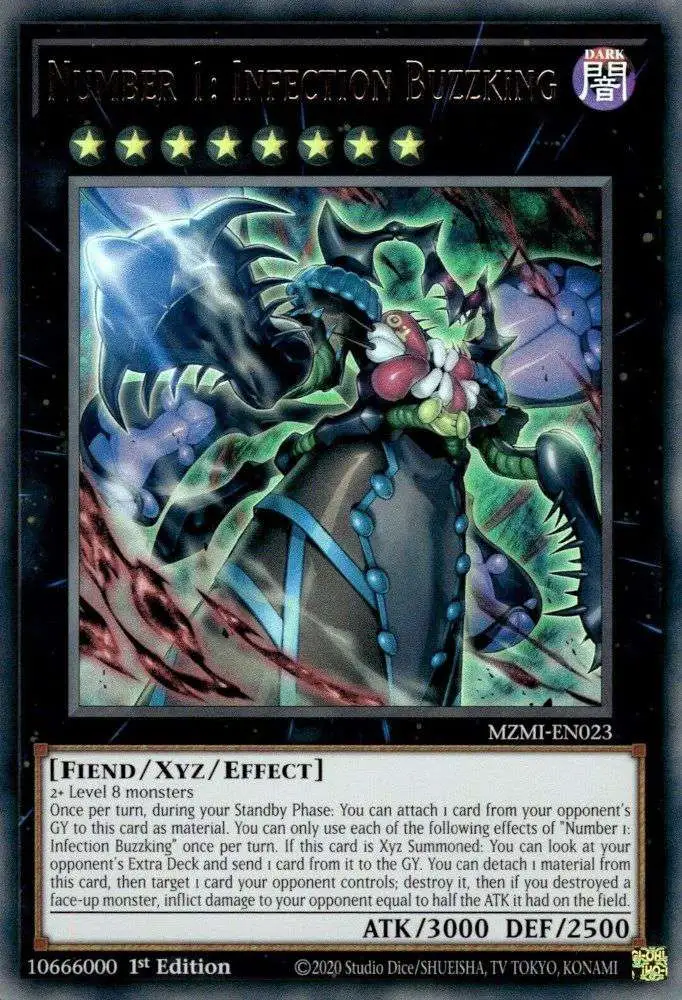 YuGiOh Trading Card Game Maze of Millennia Single Card Ultra Rare Number 1 Infection Buzzking ...