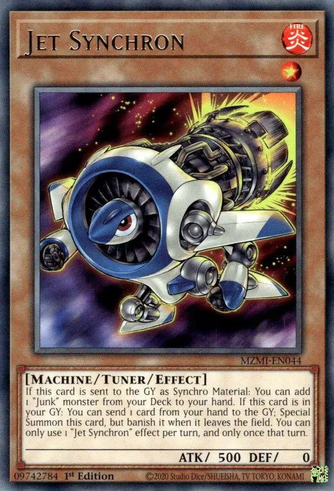 YuGiOh Trading Card Game Maze of Millennia Single Card Rare Jet Synchron MZMI-EN044 - ToyWiz