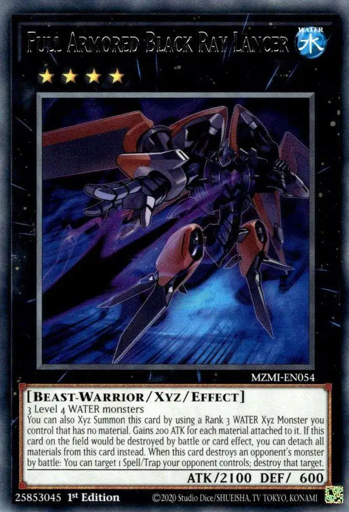 YuGiOh Trading Card Game Maze of Millennia Single Card Rare Full Armored Black Ray Lancer MZMI ...