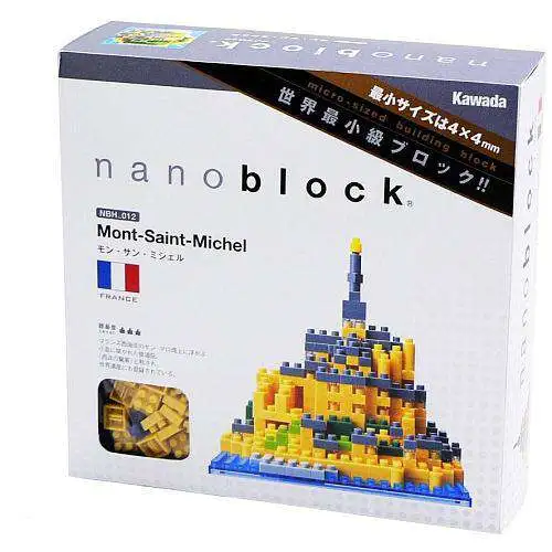 Nanoblock Micro-Sized Building Block Mont Saint-Michel Figure Set Kawada - ToyWiz