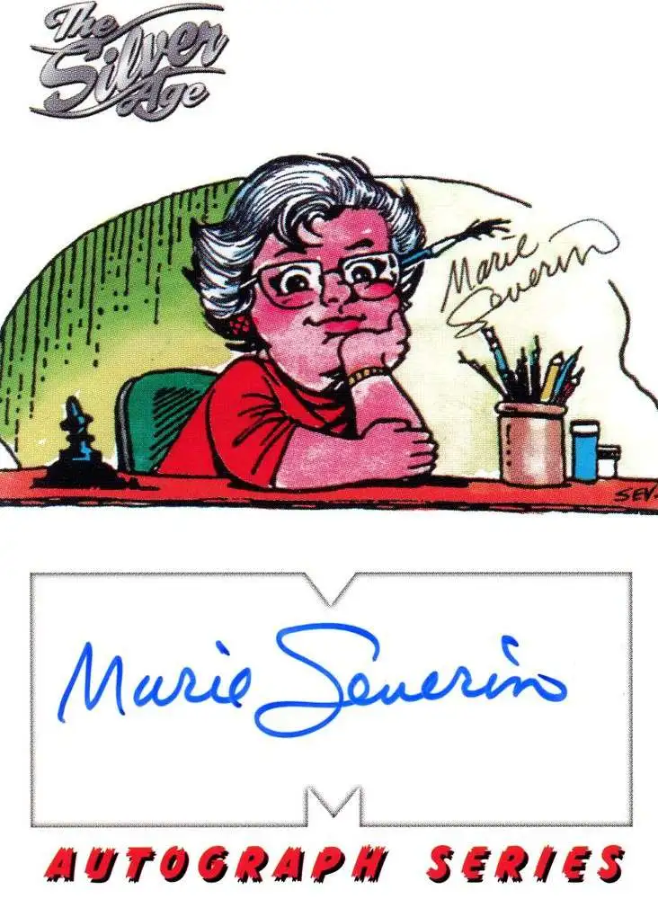 Marvel The Silver Age 1998 Marie Severin Autographed Single Card A10 ...