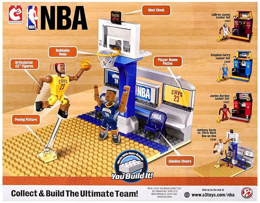 NBA Cleveland Cavaliers Indiana Pacers C3 Construction LeBron James vs ...