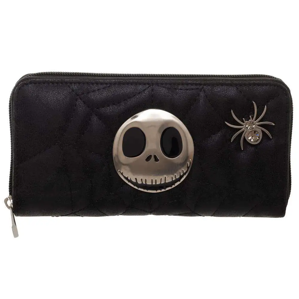 Nightmare Before Christmas Jack Skellington Spider Zip Around Wallet ...