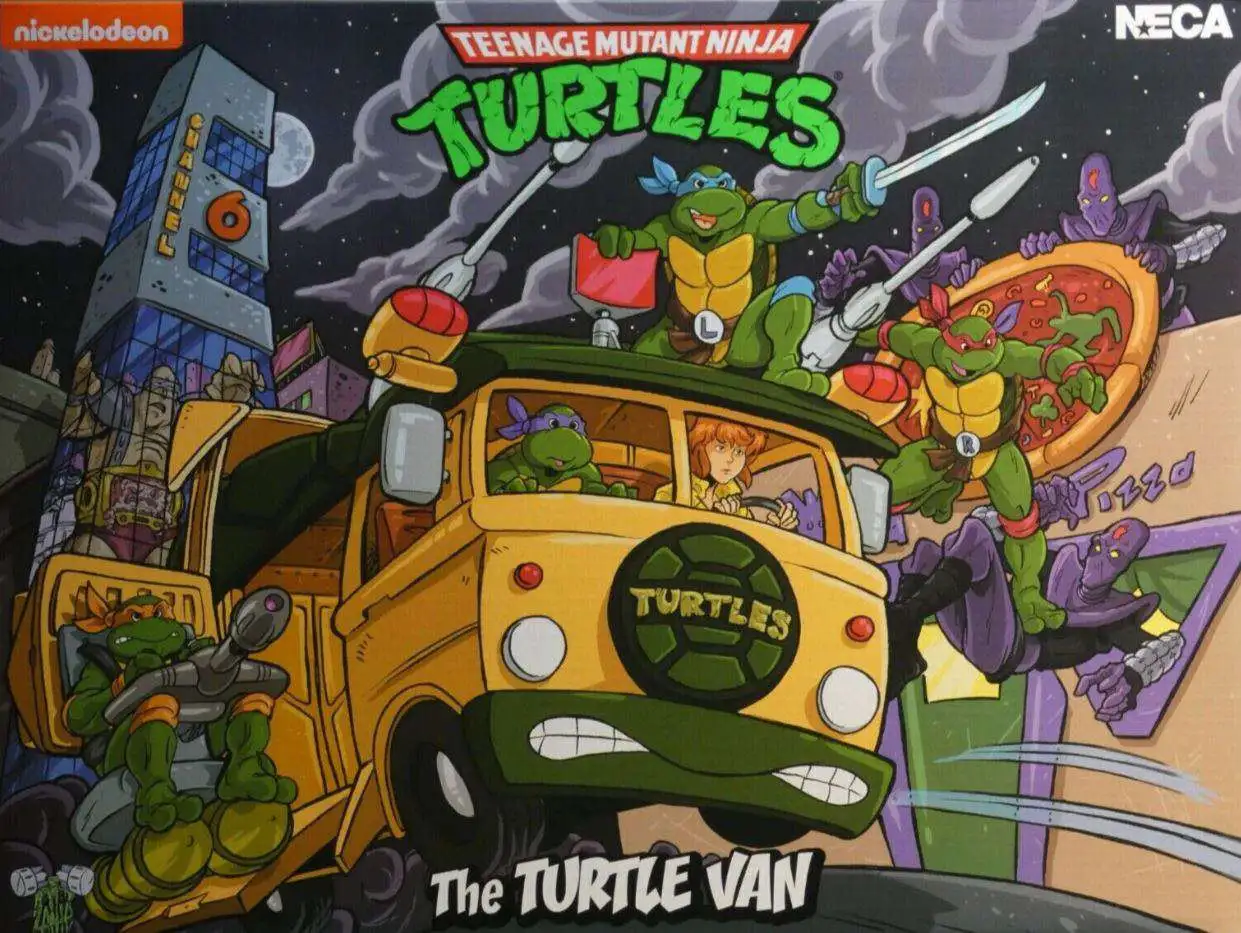 NECA Teenage Mutant Ninja Turtles Cartoon The Turtle Van 7 Action ...