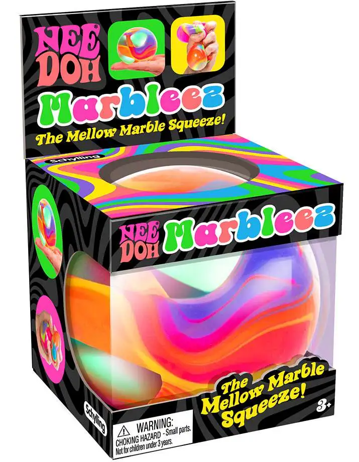 NeeDoh Super Marbles Marbleez Stress Ball 1 RANDOM Color Schylling - ToyWiz