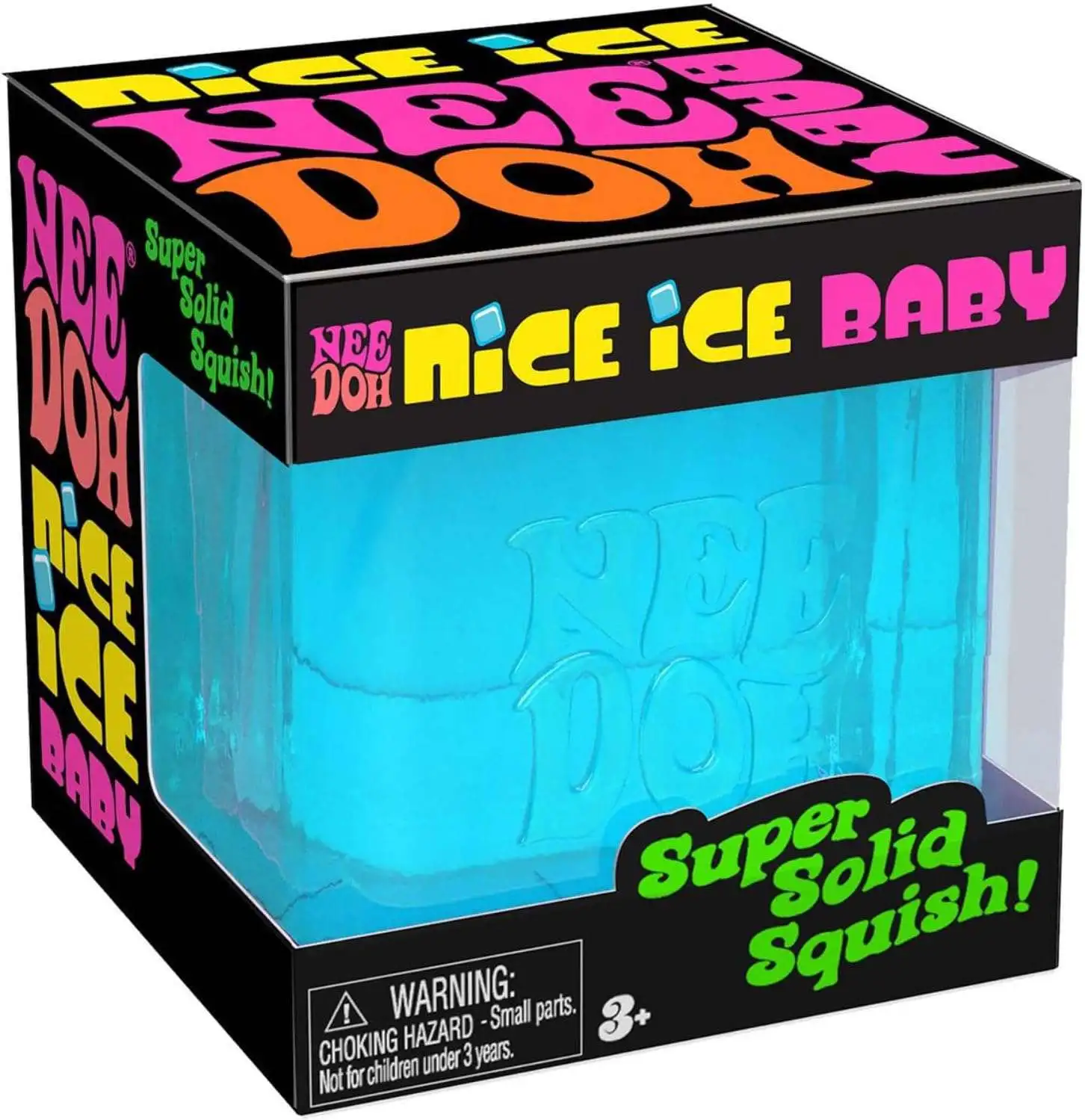 NeeDoh Nice Ice Baby 1.5 Stress Ball 1 RANDOM Color, Smaller Nice Cube ...