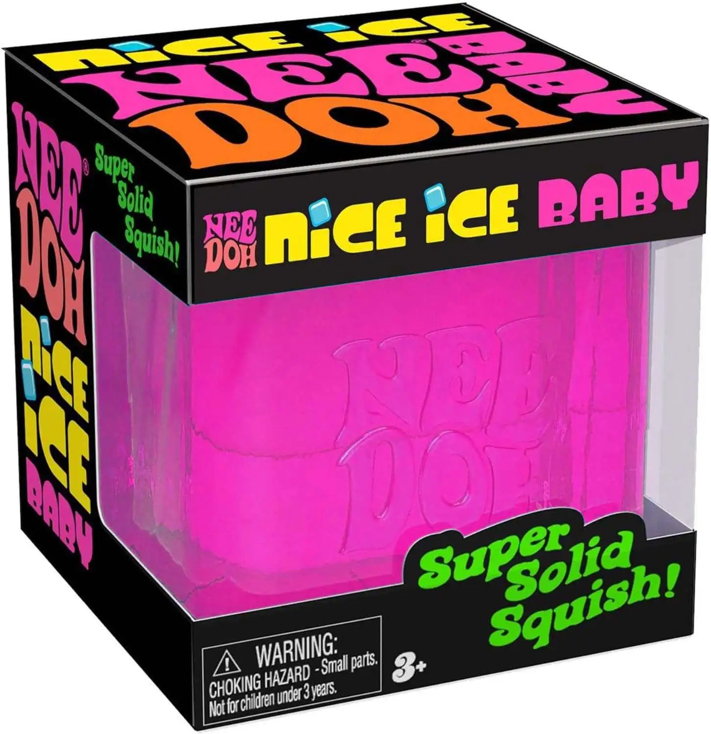 NeeDoh Nice Ice Baby PINK 1.5 Stress Ball Smaller Nice Cube Schylling ...