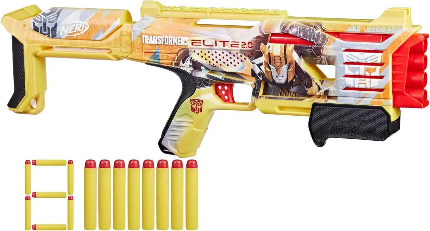 Transformers Nerf Bumblebee Dart Blaster Hasbro - ToyWiz