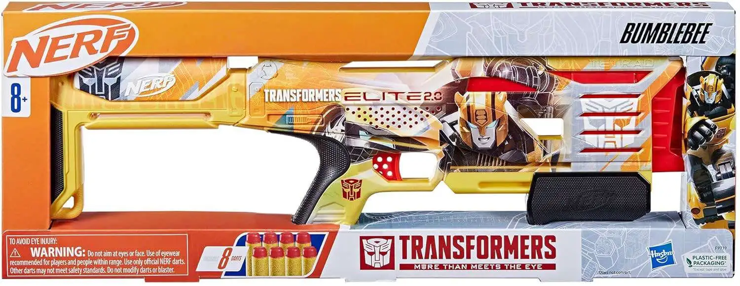 Transformers Nerf Bumblebee Dart Blaster Hasbro - ToyWiz