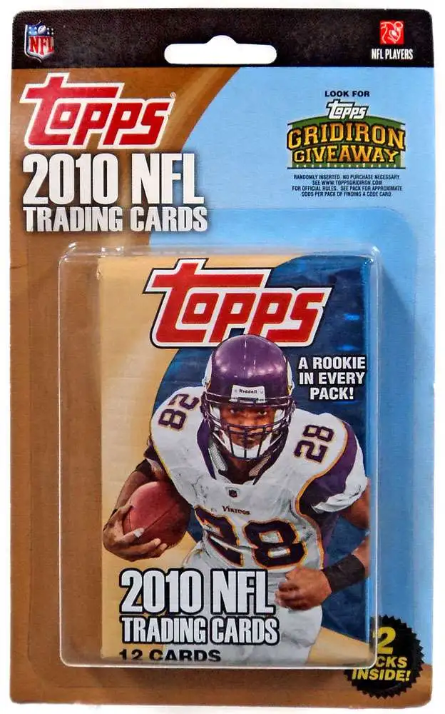 NFL Topps 2010 Topps Football Cards Trading Card 2-Pack - ToyWiz