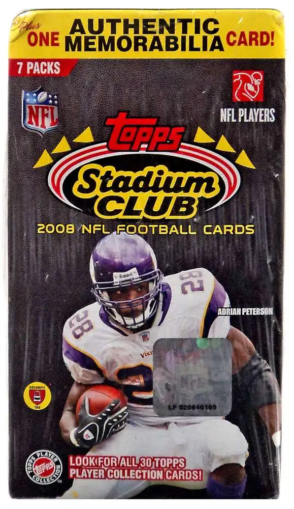 NFL Panini 2008 Stadium Club Trading Card BLASTER Box - ToyWiz